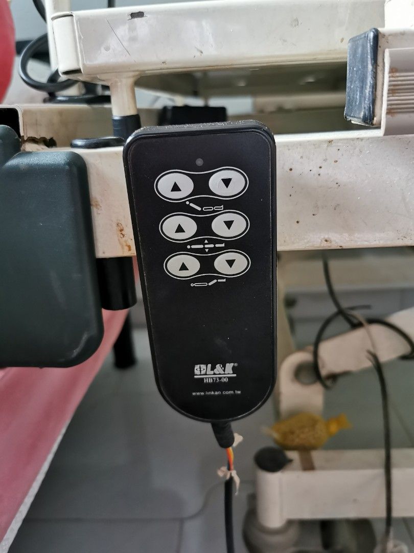 Electric Hospital Bed with Remote Control, Furniture & Home Living ...