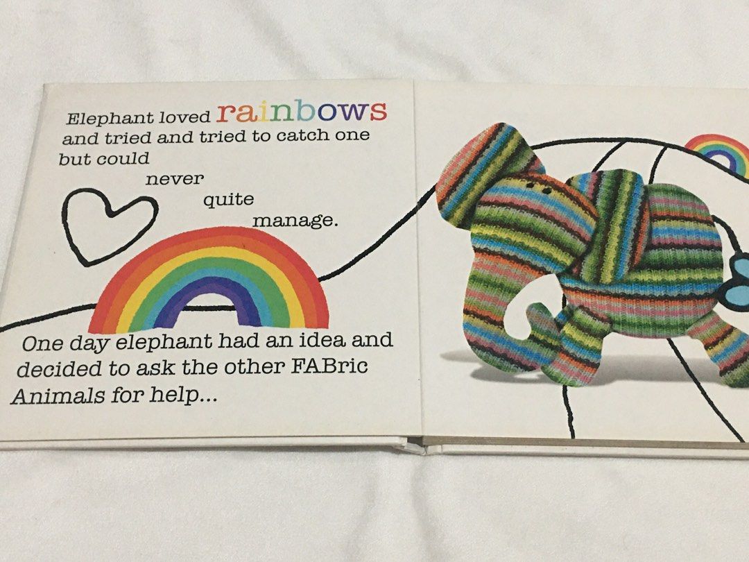 Elephant Makes A Rainbow Children's Book + Toy, Hobbies & Toys, Books ...