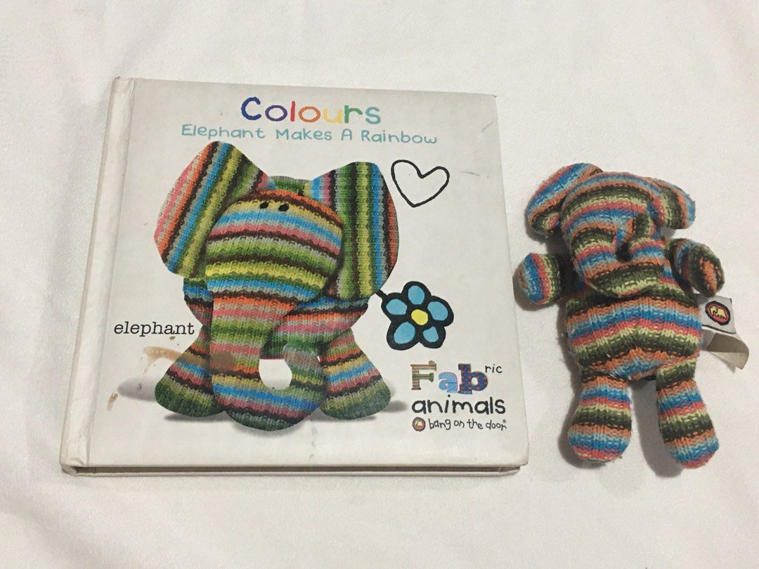 Elephant Makes A Rainbow Children's Book + Toy, Hobbies & Toys, Books ...