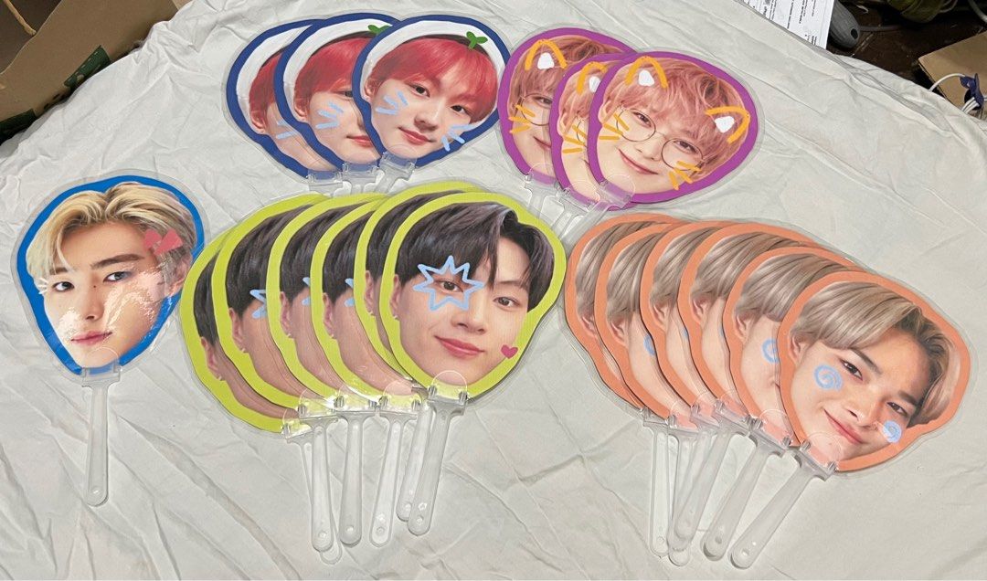 Enhypen Bubble Head Fan and Mini Handfans, Hobbies & Toys, Stationary ...