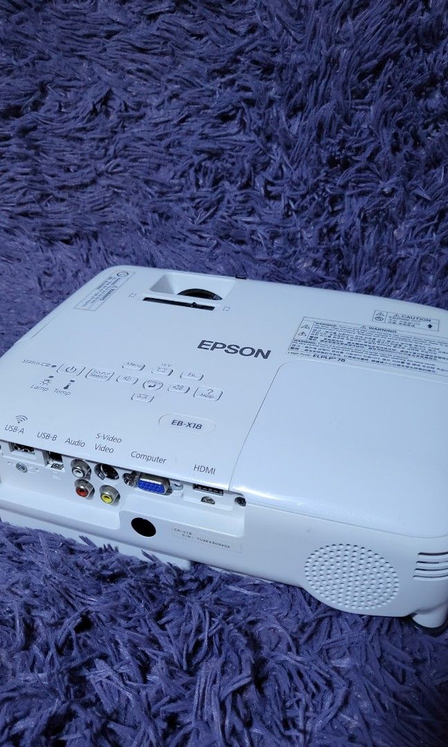 EPSON EB-X18 PROJECTOR, TV & Home Appliances, TV & Entertainment ...
