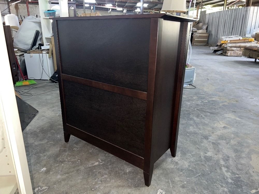 (F20046002) Rubber Wood 4 Tier Chest of Drawer / Peti Laci 4 Tingkat ...