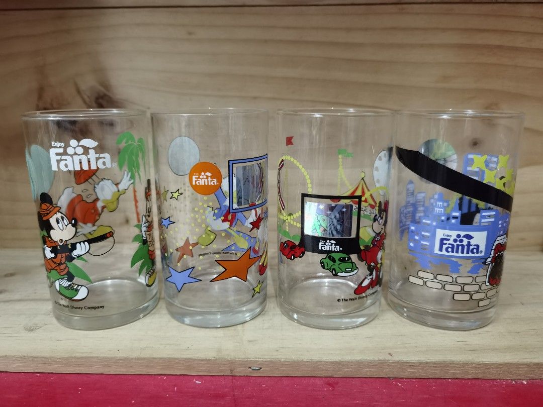 Vintage Fanta x Walt Disney Glass collection, Hobbies & Toys ...