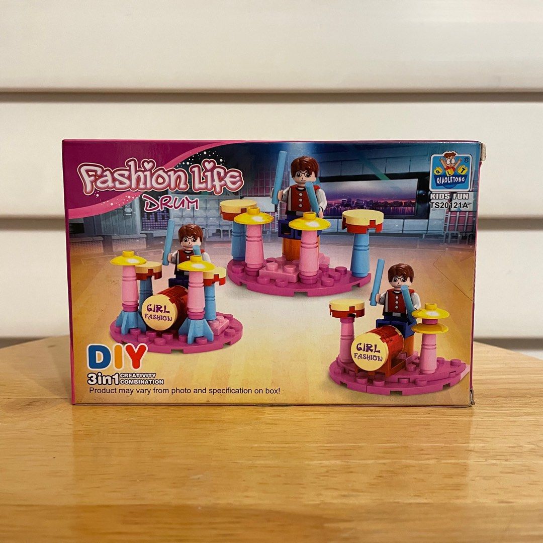 Fashion Life Mini Lego Piano Lego Drum Pieces 3 in 1 DIY Lego ...