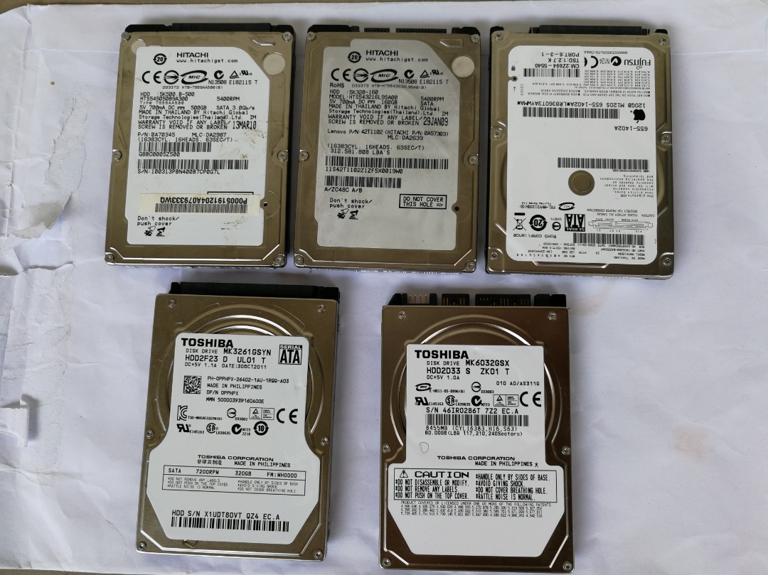 Faulty Hard Disk Drive HDD SATA 2.5", Computers & Tech, Parts ...