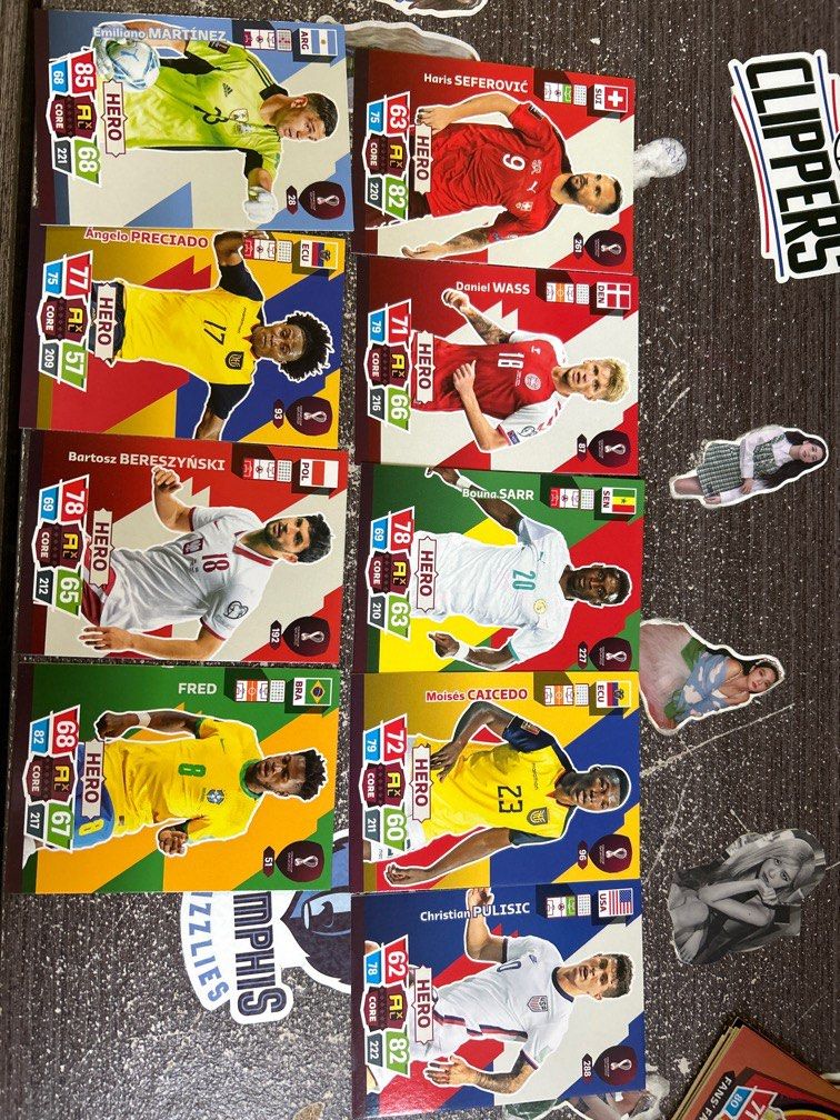 FIFA World Cup Qatar 2022 adrenalyn cards, 興趣及遊戲, 收藏品及紀念品, 郵票及印刷品 ...