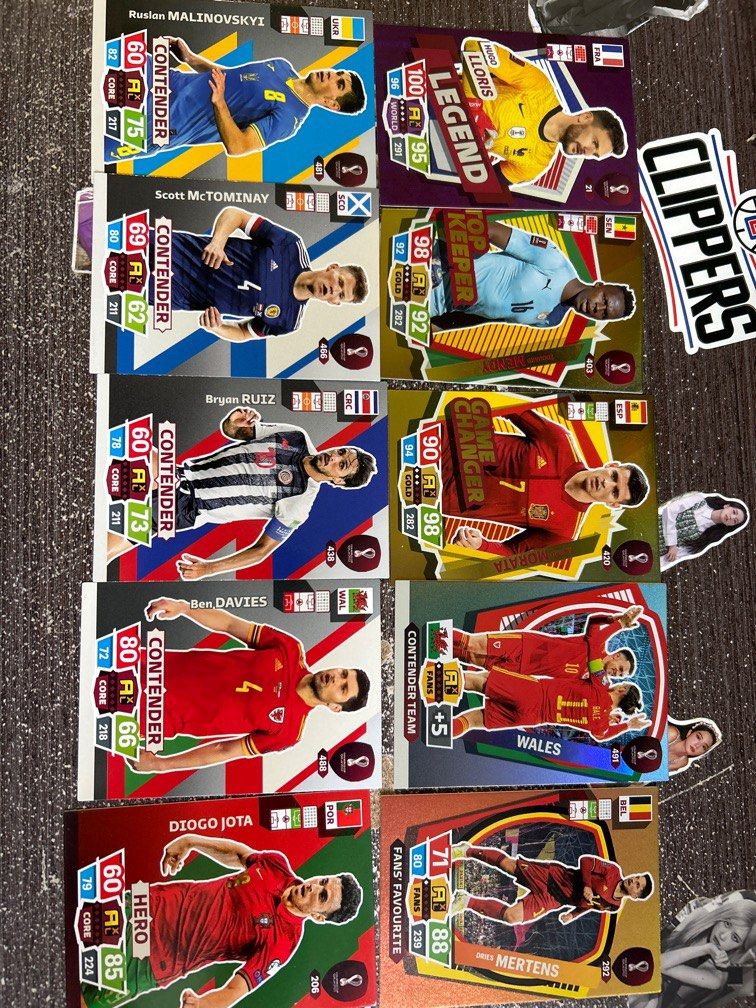 FIFA World Cup Qatar 2022 adrenalyn cards, 興趣及遊戲, 收藏品及紀念品, 郵票及印刷品 ...