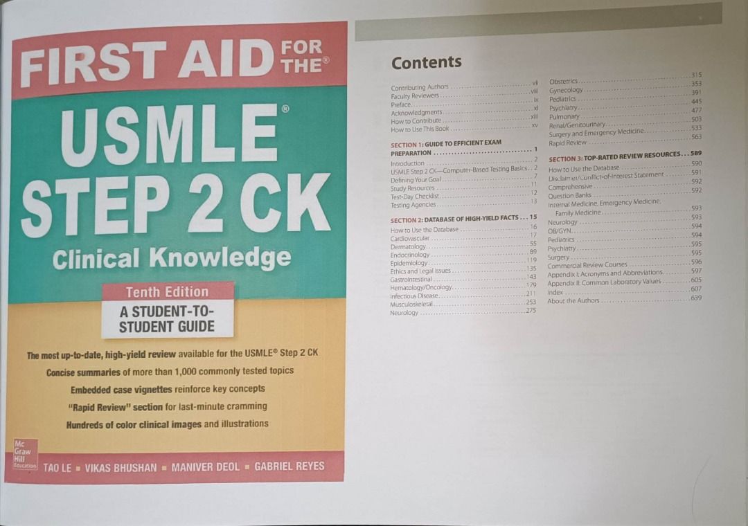 First Aid for the USMLE Step 2 CK 10th Edition, Hobbies & Toys, Books ...