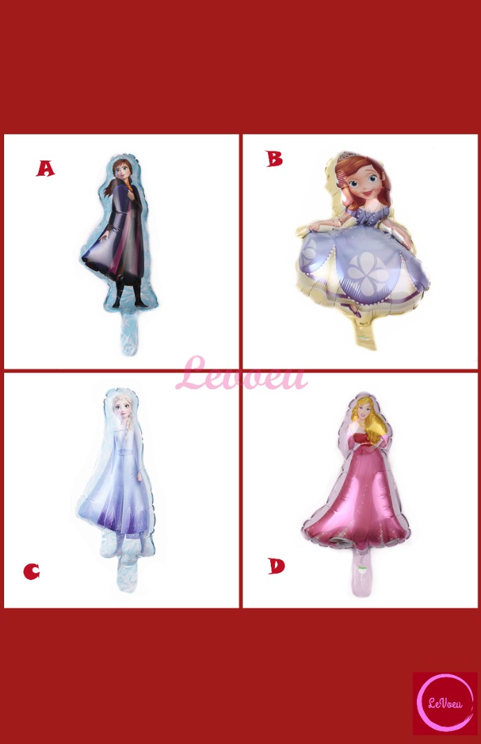 Foil Balloon Princess Elsa Anna Sophia Aurora birthday party, Hobbies ...