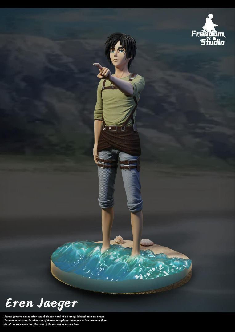 Freedom Studio - Eren Yeager, Hobbies & Toys, Toys & Games on Carousell