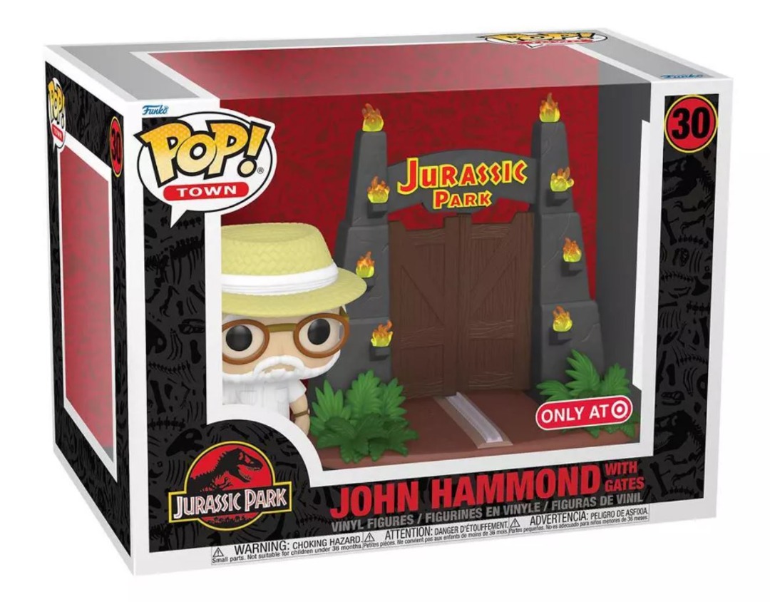 Funko POP! Moments: Jurassic Park - John Hammond with Gates (Target ...