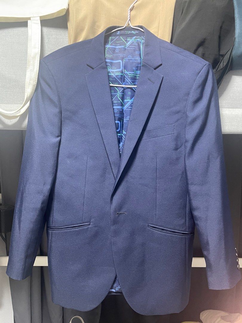 G2000 Navy Blue Blazer & Suit, Men's Fashion, Tops & Sets, Formal ...