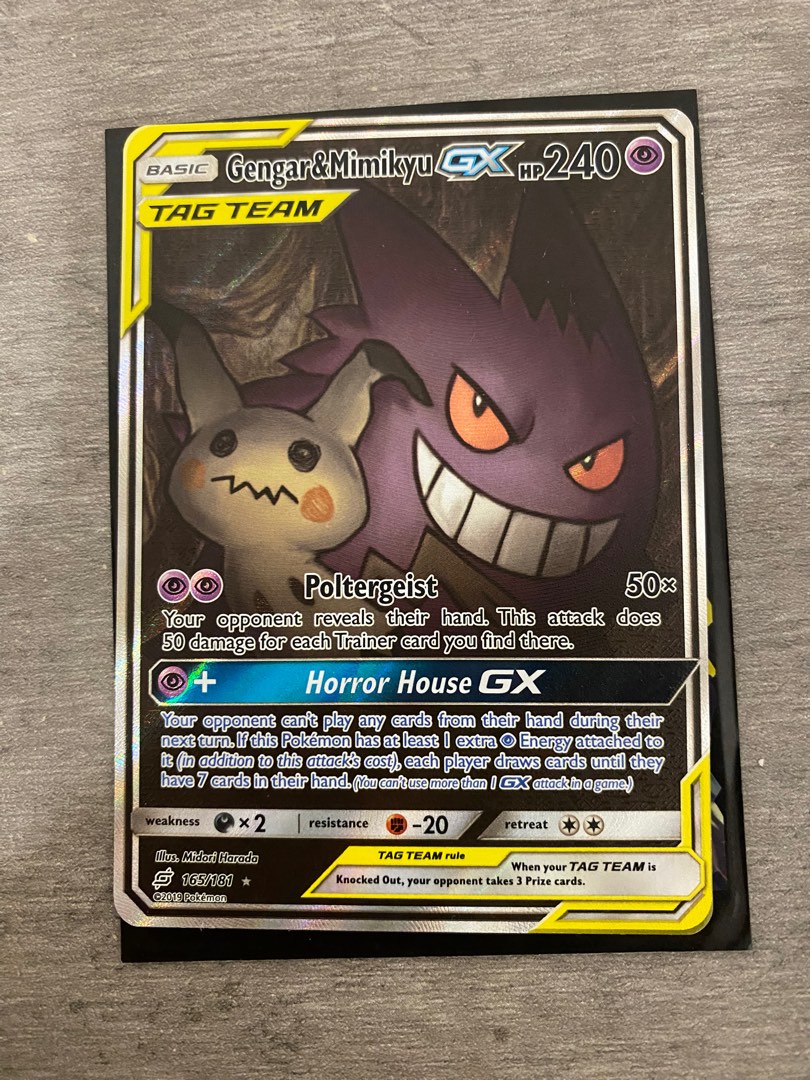 GENGAR MIMIKYU GX TAGTEAM, Hobbies & Toys, Toys & Games on Carousell