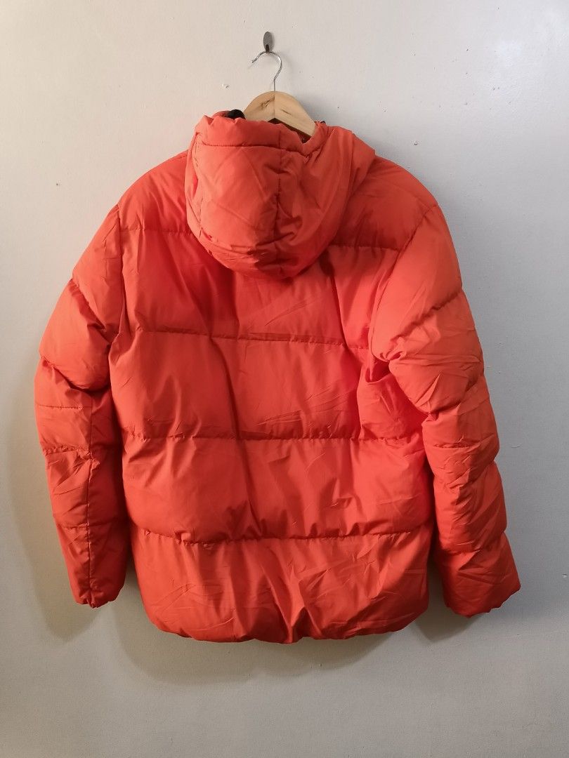 GU by UNIQLO ORANGE PUFFER DOWN JACKET, Men's Fashion, Coats, Jackets ...