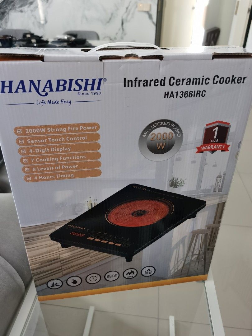 Hanabishi Infrared Ceramic Cooker, TV & Home Appliances, Kitchen ...