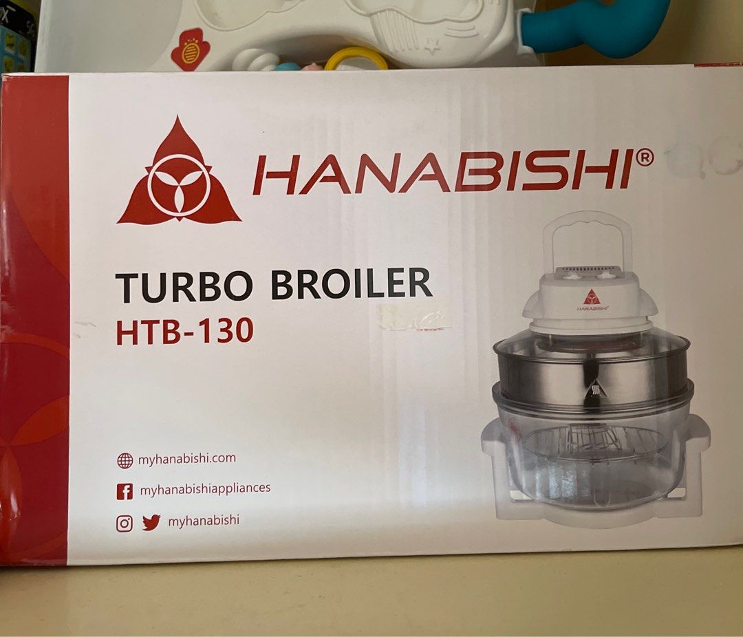 HANABISHI TURBO BROILER HTB130, TV & Home Appliances, Kitchen ...