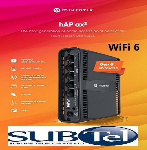 hAP ax2 Mikrotik C52iG-5HaxD2HaxD-TC Wifi 6 ax Dual Band WPA3 Router, Computers & Tech, Parts ...