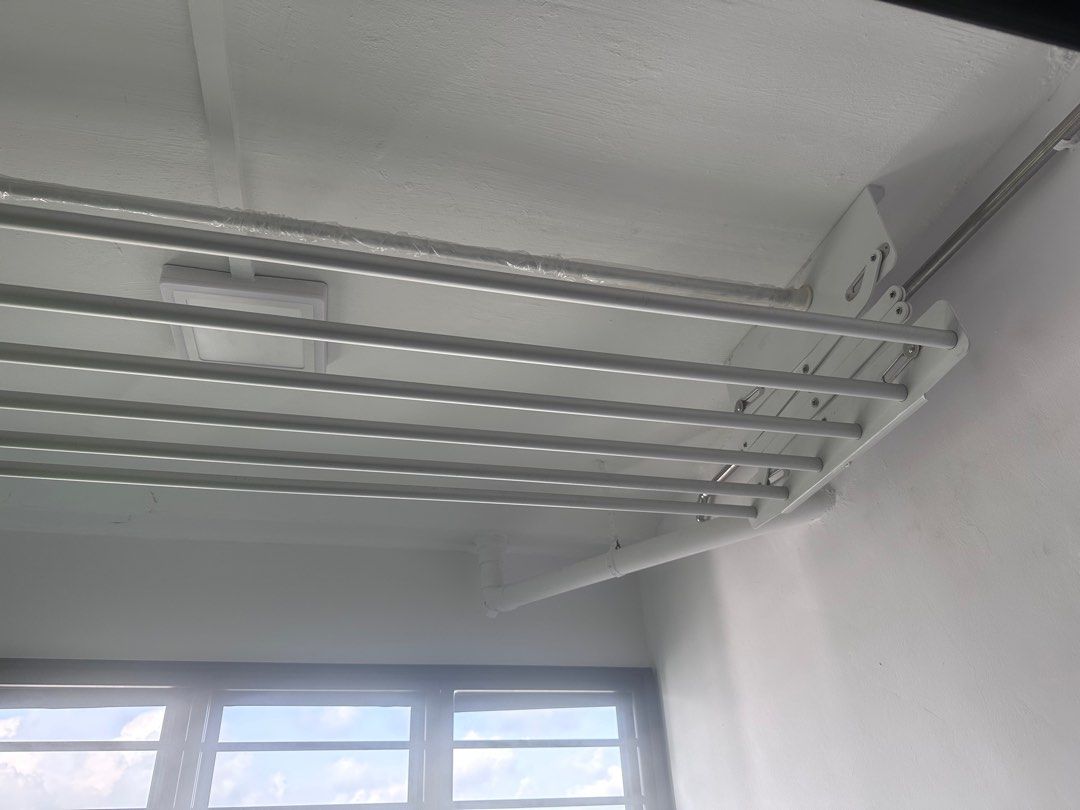 HDB clothes hanger rack, Furniture & Home Living, Home Improvement ...