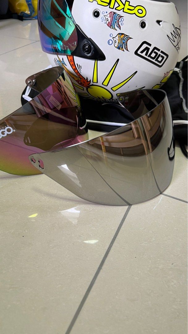 Helmet AGV Bali Zoo saiz XL, Motorbikes on Carousell