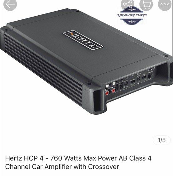Hertz HCP 4 and HCP2 - Class AB, Audio, Soundbars, Speakers & Amplifiers on Carousell