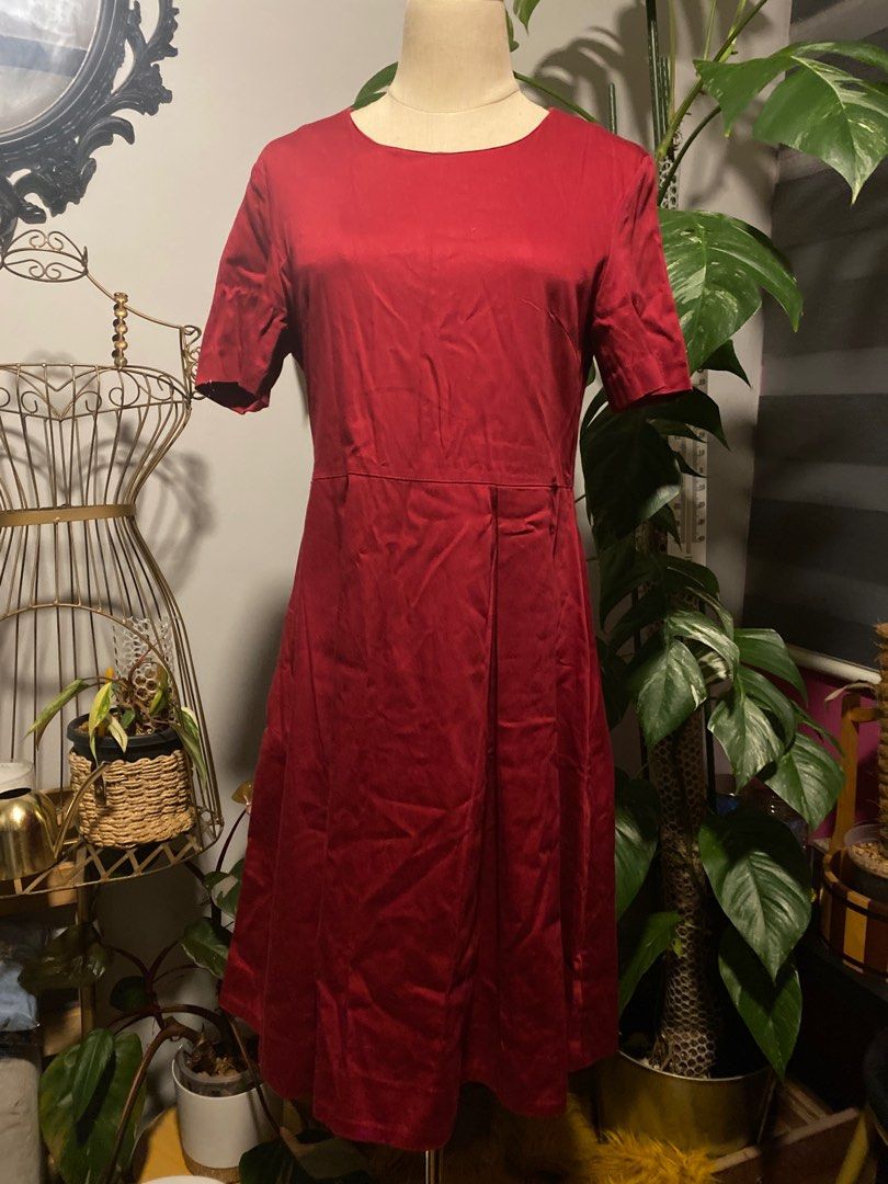 Hush puppies Red wine Dress, Women's Fashion, Dresses & Sets, Dresses ...