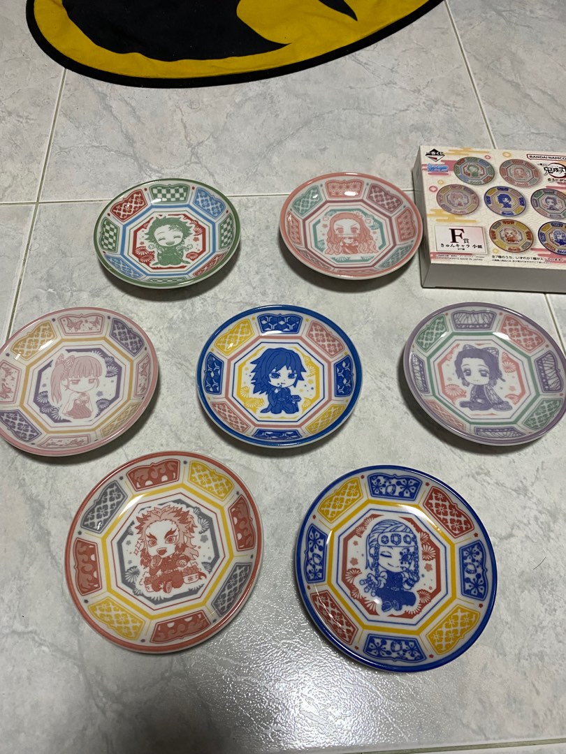 Ichiban Kuji Demon Slayer The Hashira Prize F Plates, Hobbies & Toys ...