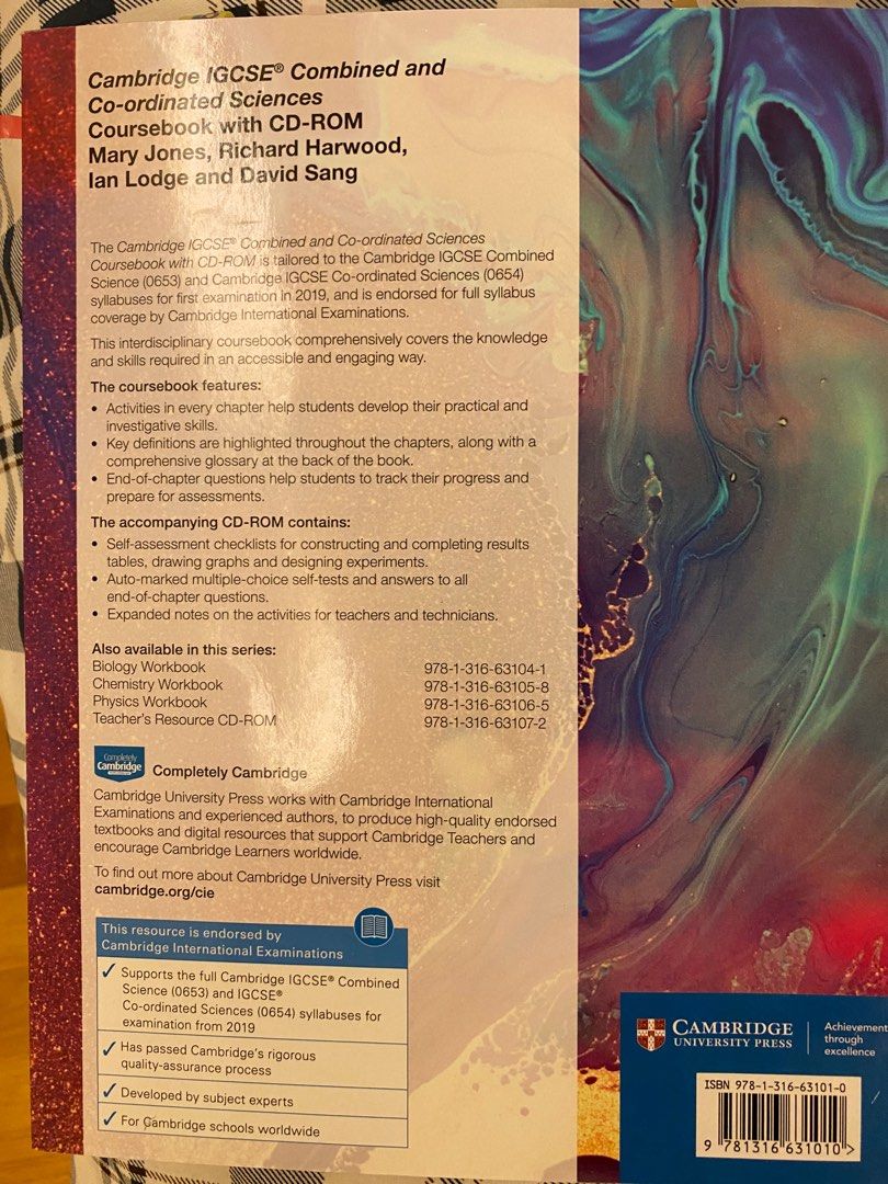 Igcse Combined And Coordinated Sciences Cambridge Hobbies And Toys