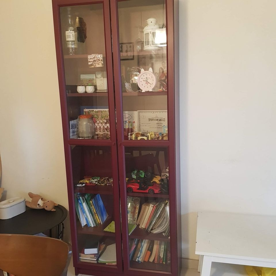 Ikea Glass Door Cabinet Shelves Furniture And Home Living Furniture Shelves Cabinets And Racks