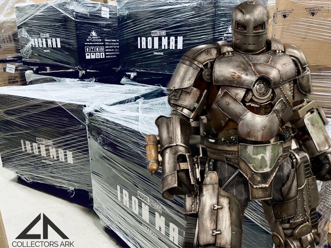 IN STOCK! 1ST BATCH! Queen Studios Iron Man Mark 1 (1/2 scale). Come ...