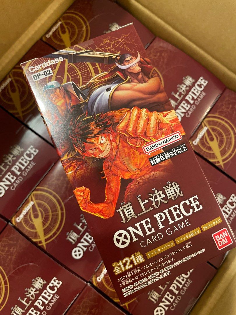 In stock Op 02 one piece tcg paramount war booster box op02 unfiltered ...