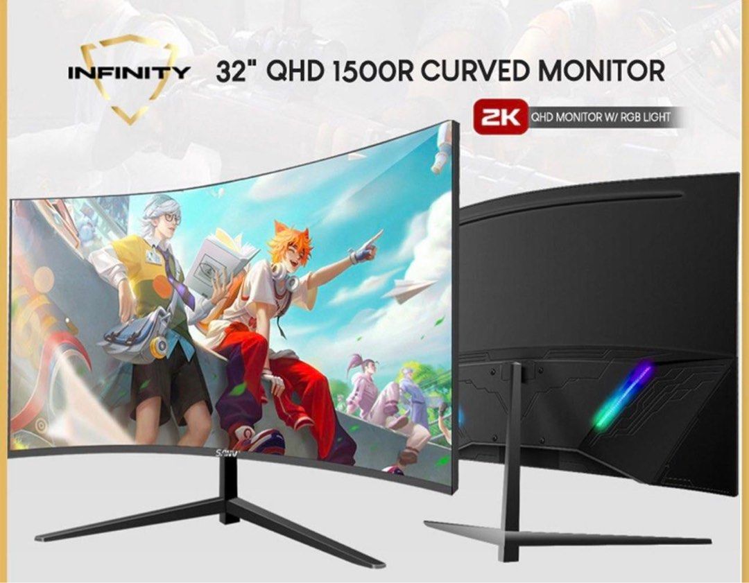 Infinity 32-Inch QHD 1500R Curved Gaming Monitor, Computers & Tech ...