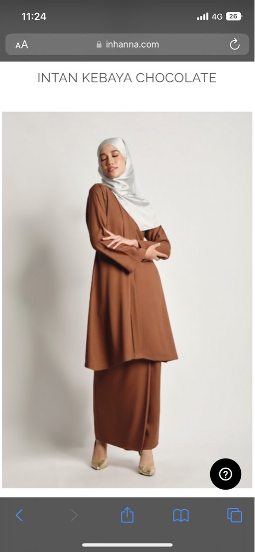 Inhanna intan kebaya set, Women's Fashion, Muslimah Fashion, Baju ...