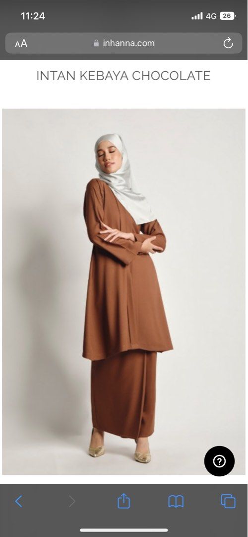 Inhanna intan kebaya set, Women's Fashion, Muslimah Fashion, Baju ...