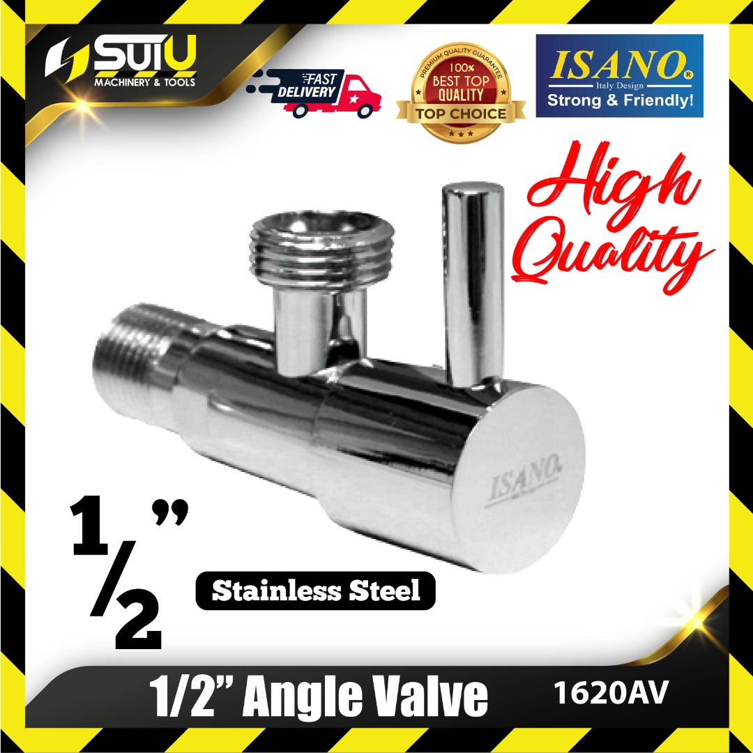 ISANO 1620AV 1/2" Stainless Steel Angle Valve, Everything Else, Others ...