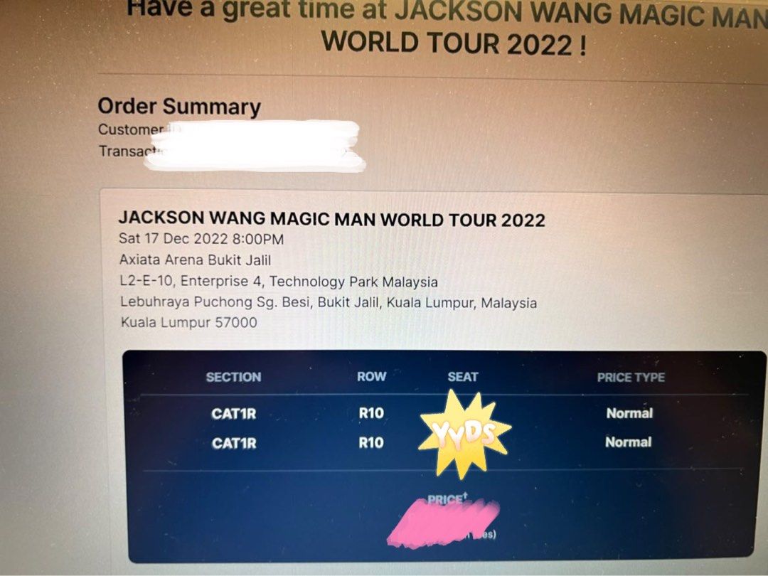Jackson Wang Concert In Malaysia, Tickets & Vouchers, Event Tickets on ...