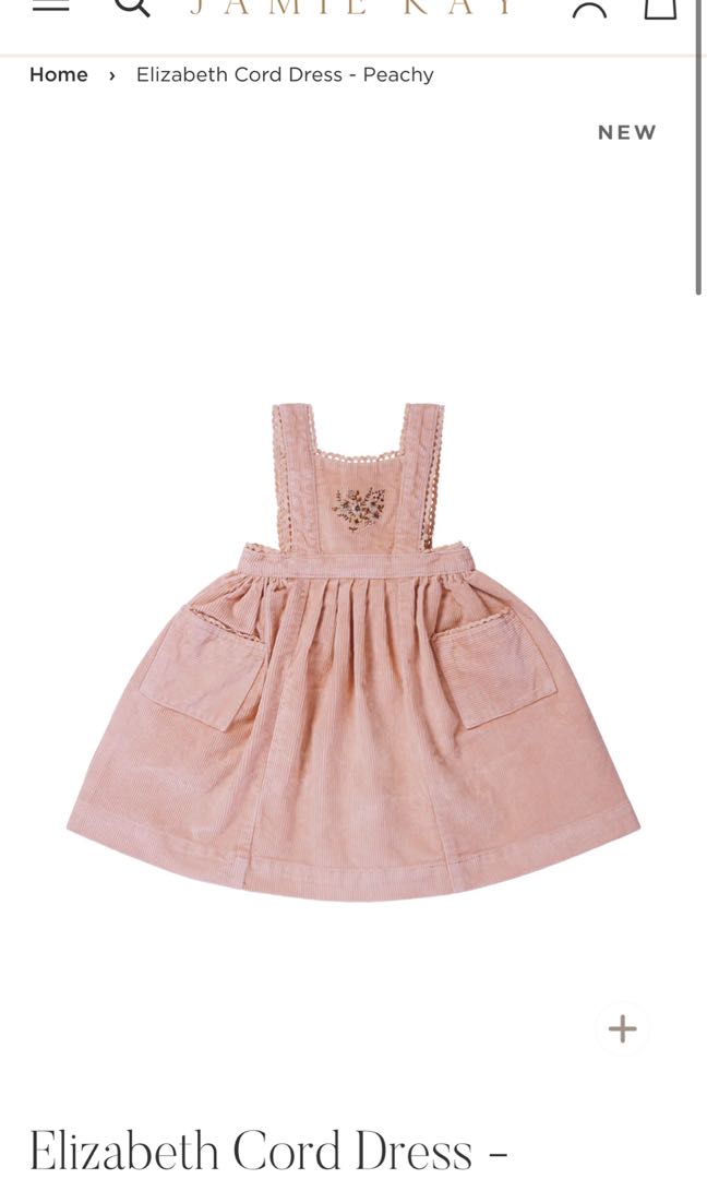 Jamie Kay - Elizabeth Cord Dress - Peachy, Babies & Kids, Babies & Kids ...