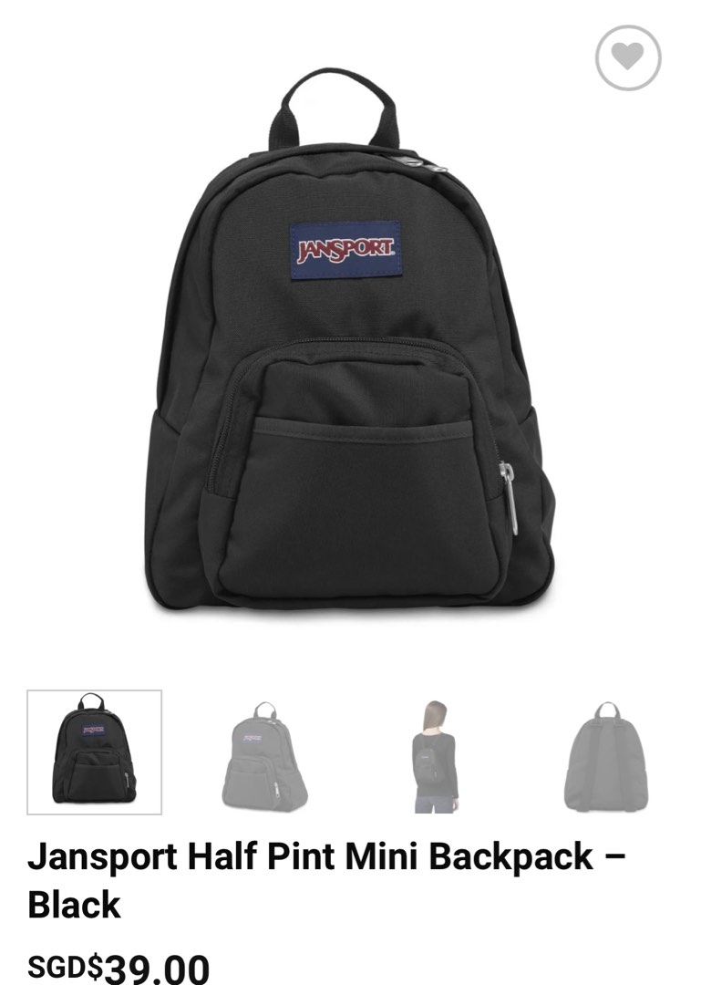 Jansport mini backpack, Women's Fashion, Bags & Wallets, Backpacks on ...