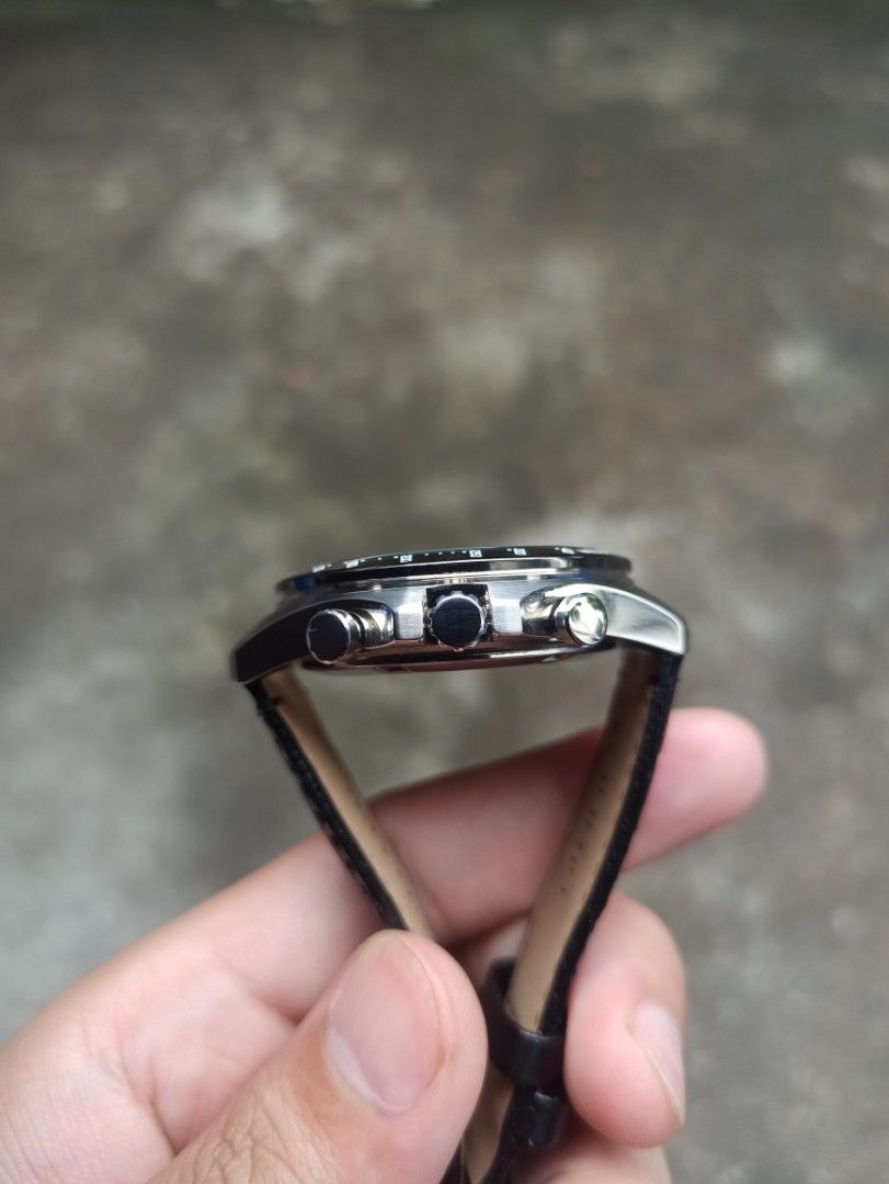 JDM Seiko Spirit - SBTR021 Black Chronograph, Luxury, Watches on Carousell