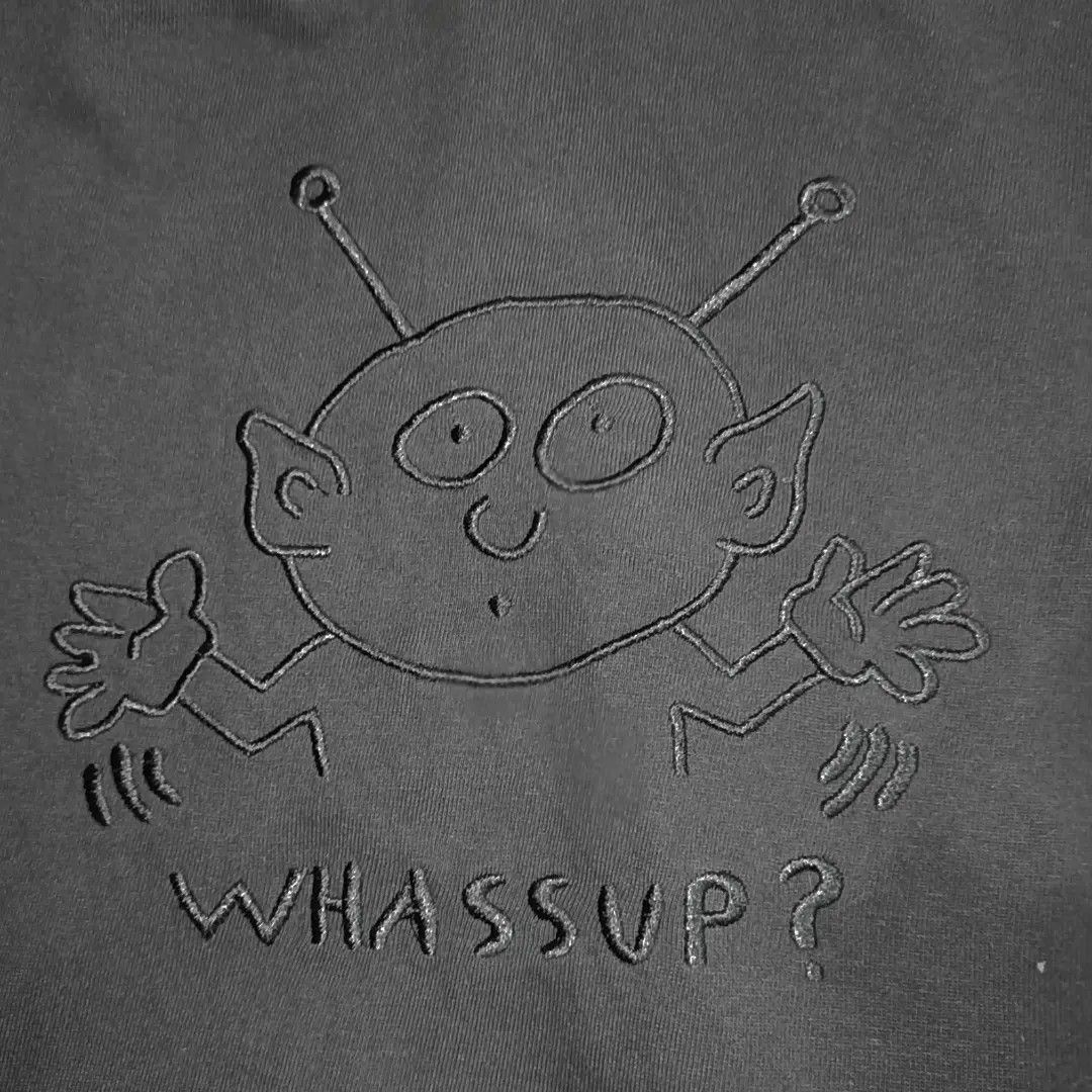 KEITH HARING ALIEN ZIP HOODIE ORIGINAL SECOND, Fesyen Pria, Pakaian ...