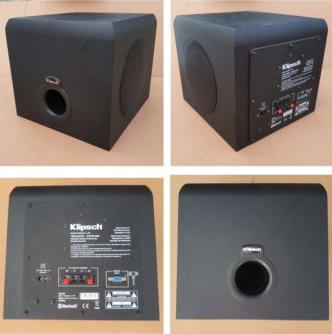 Klipsch Model ProMedia 2.1 BT, USA, Active Subwoofer 200 Watts ...