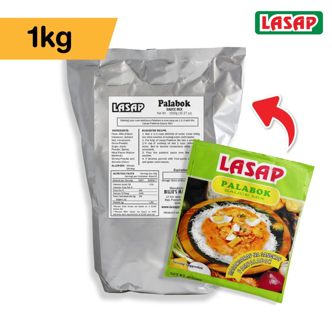 LASAP Palabok Sauce Mix 1kg (Institution) - LSP-PALABOK-1K, Food ...