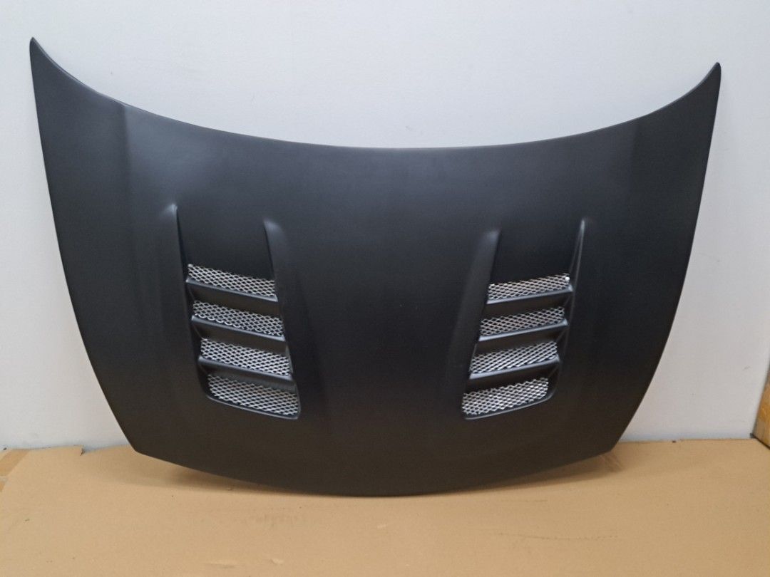Lelong. Civic FD1 FD2 FD2R FD4 MATT BLACK JS RACING FRP VENTED BONNET W ...