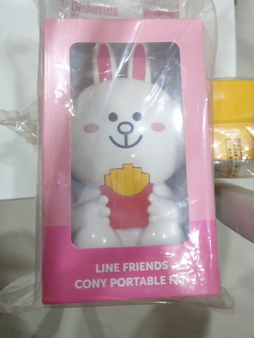 Line Friends Portable Fan, Hobbies & Toys, Toys & Games on Carousell