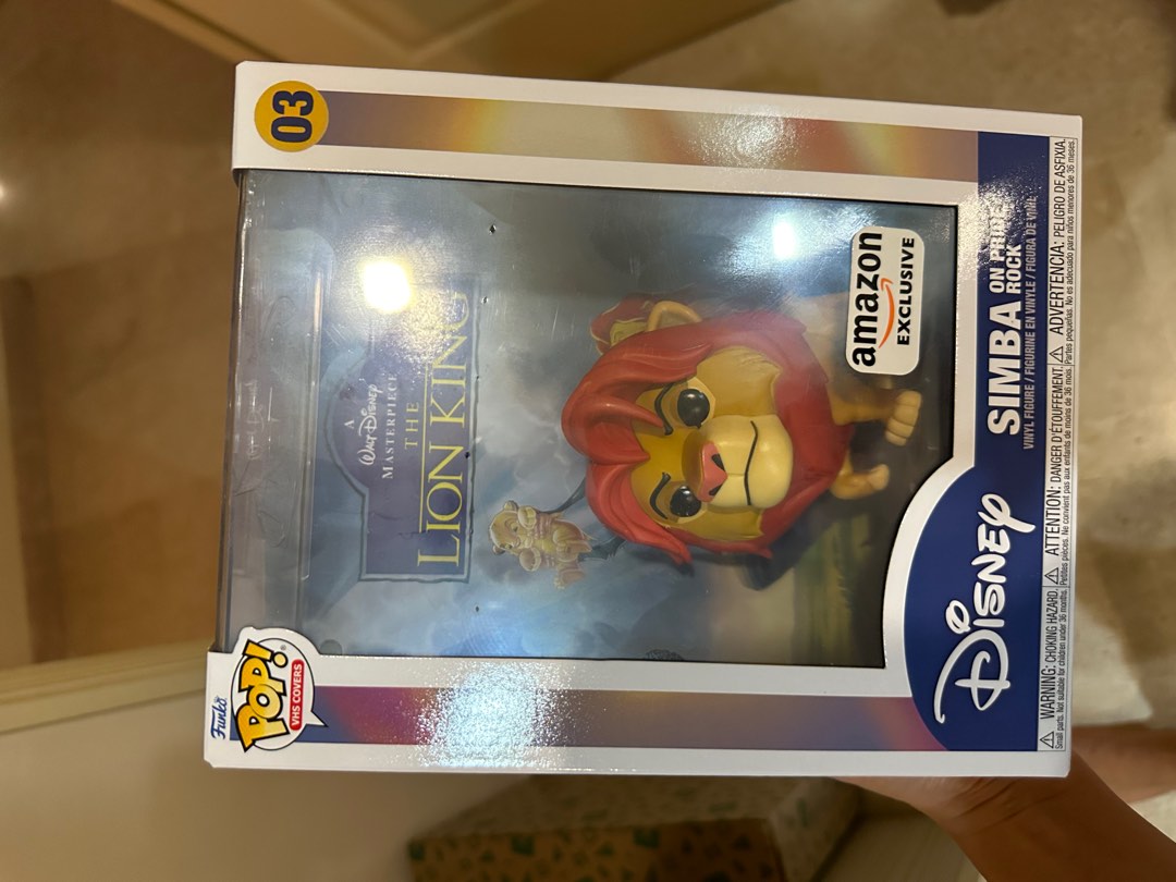 Lion king simba on pride rock VHS cover Amazon exclusive Disney funko ...