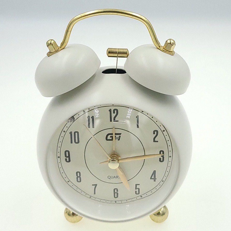 Loud Vintage Clock Mini 3 Inch Twin Bell Classic Bedside Table Analog ...