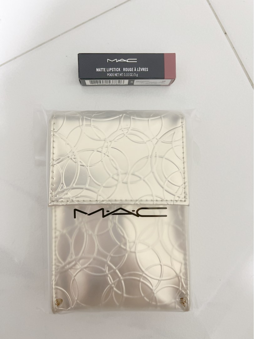 (DELIVERY FEES INCL) MAC Natural Born Leader Matte Lipstick , Beauty ...