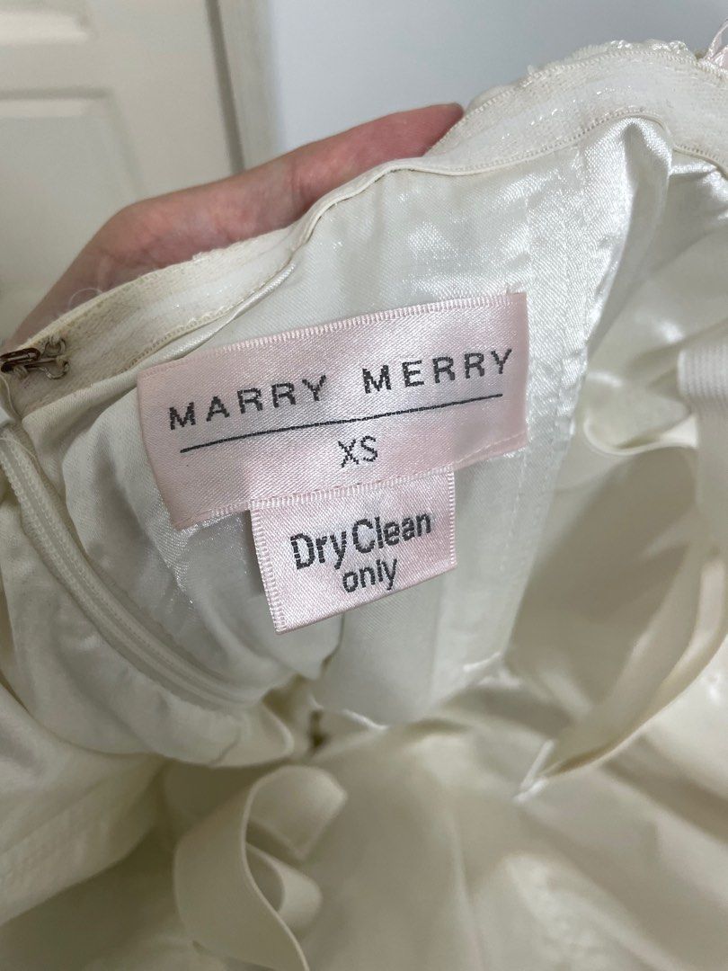 Marry Merry White Evening Gown, Women's Fashion, Dresses & Sets ...