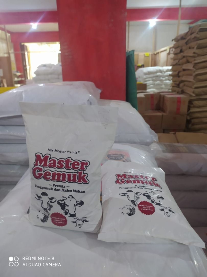 Master Gemuk Vitamin Suplemen Premix Penggemuk dan Nafsu Makan Pakan ...