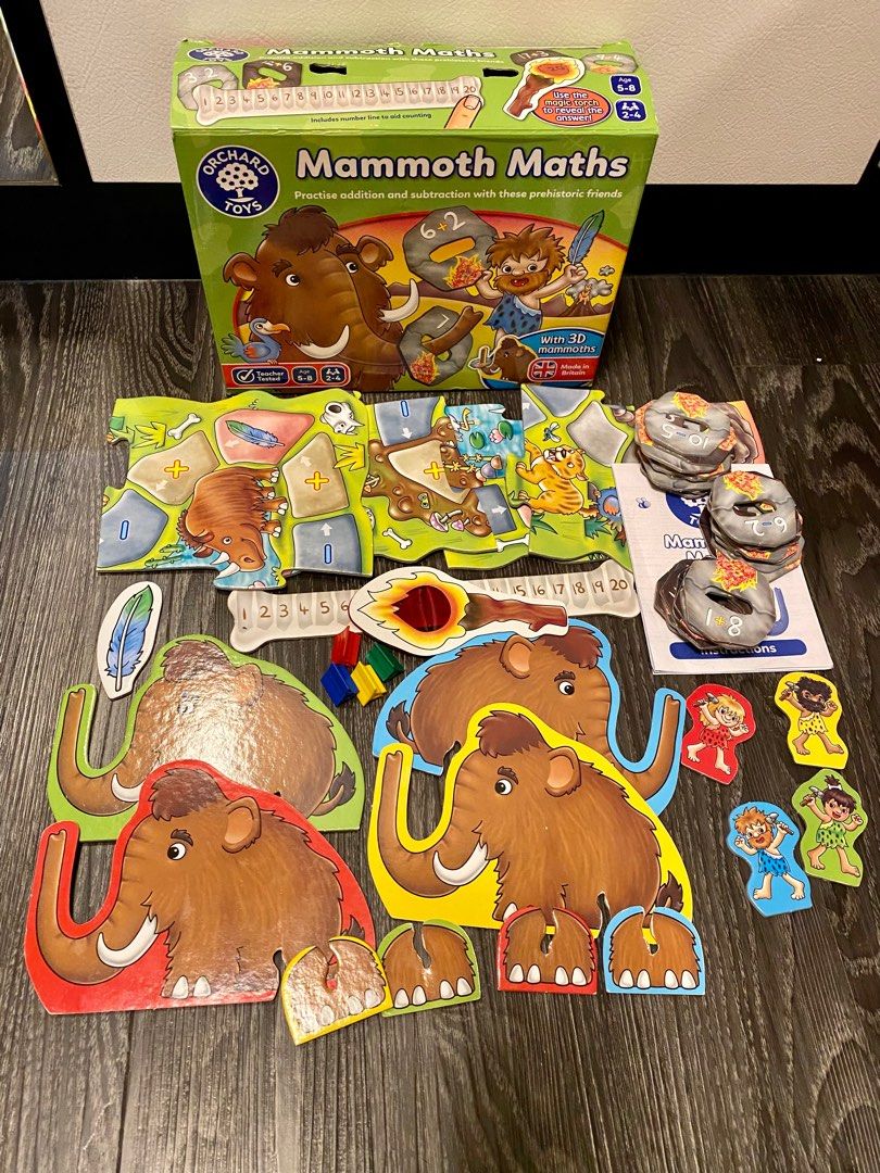 Maths Game Addition Subtraction Mammoth Maths by Orchard Toys, Hobbies ...