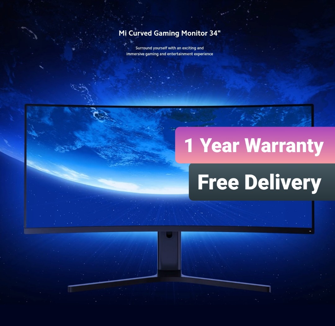 Mi Curved Gaming Monitor 34" Xiaomi Curve Computer Screen 34 Inch ...